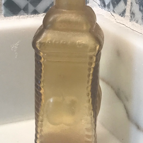 Other | Vintage Antique Miniature Amber Glass Bottle | Poshmark